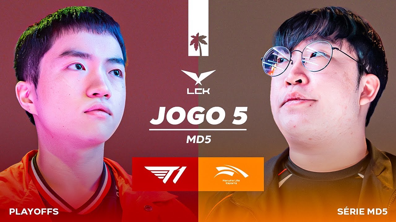 HLE x T1 | Jogo 5 - MD5 | Playoffs | LCK Split 1 - 2025 | Ilha das Lendas - YouTube