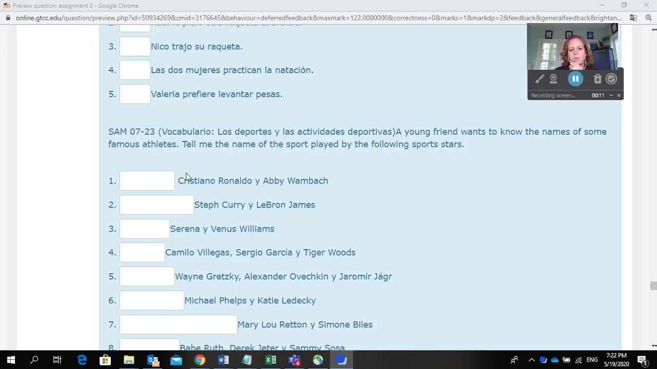 How to complete SAM 07 23 - YouTube