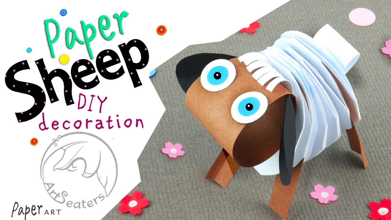 DIY Paper sheep for kids - Easy Paper sheep Craft Ideas - YouTube