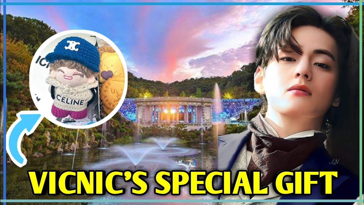 BTS Taehyung Offline Fanmeeting 2023 Expensive Gift From Vicnic! - YouTube