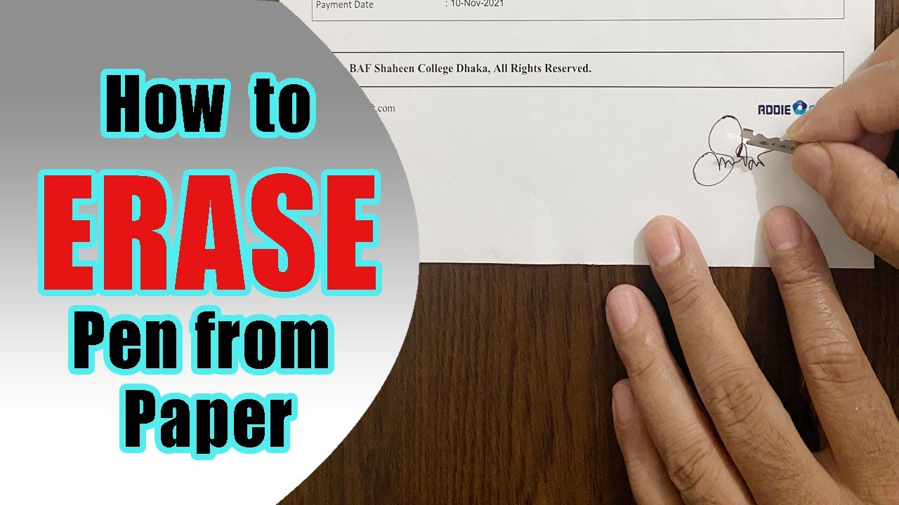 Ink Stain SOS! 7 Genius Ways to Remove Ink From Paper, FAST ...