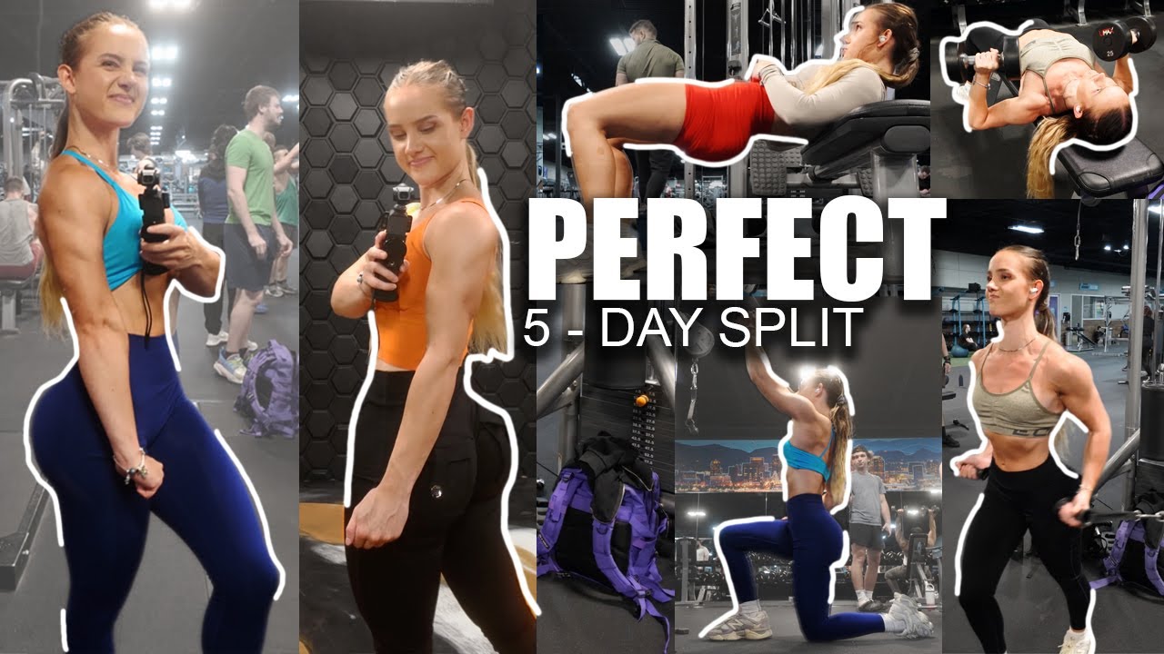 FULL WEEK OF WORKOUTS | BEGINNER SPLIT + GYM VLOG - YouTube