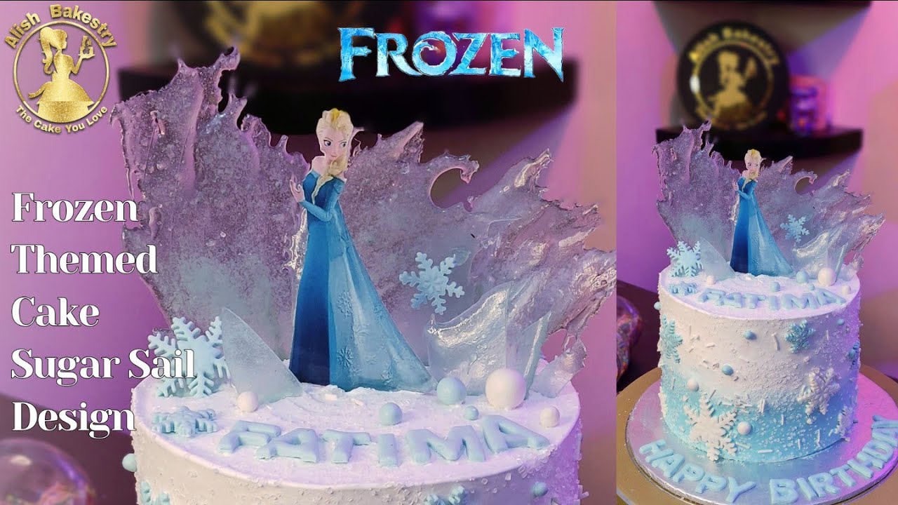 Frozen Theme Cake Decorating tutorial / How to Make Elsa Doll Cake ...