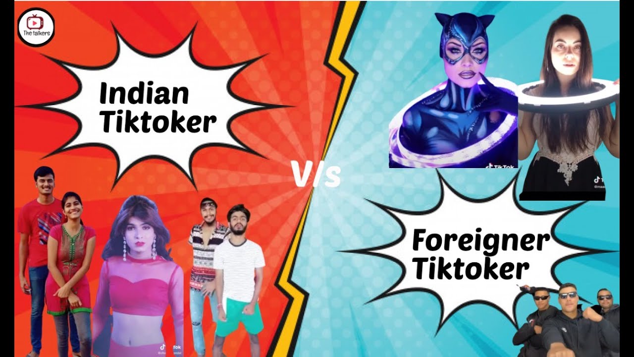 Indian Tiktokers vs Foreigner Tiktokers || Tiktok vs YouTube - The Real ...