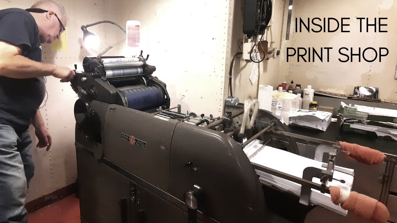How To Use a WWII Era Printer - On Board USS Salem - YouTube