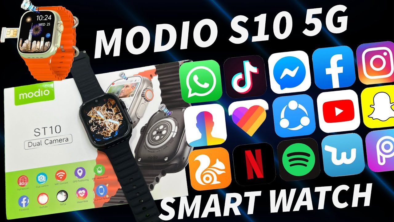 Modio s10 dual camera smart watch / modio S10 smartwatch / all ...