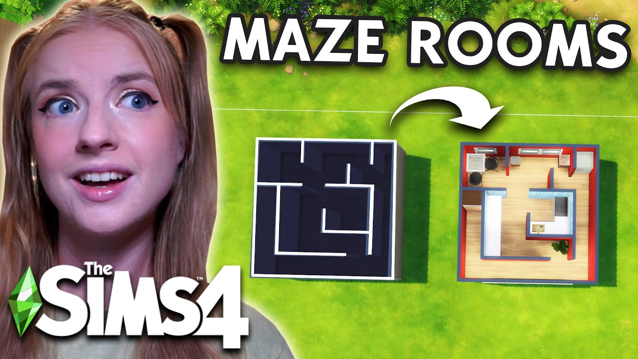 The Sims 4 but every room is a random MAZE 😵‍💫 - YouTube