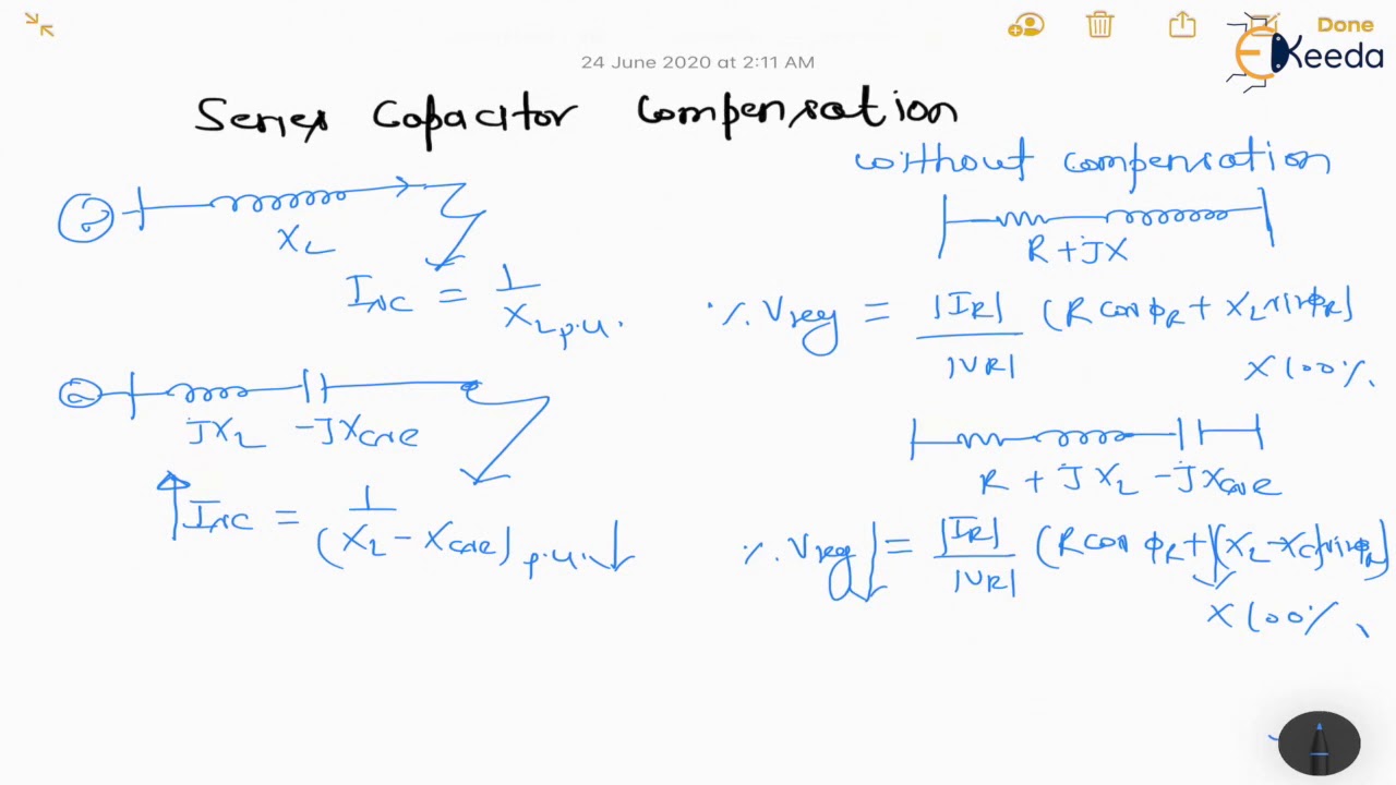 Series Capacitor Compensation - YouTube