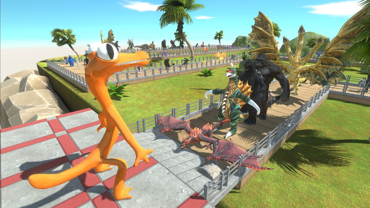 RAINBOW FRIEND ORANGER COCONUT DEATH RUN - Animal Revolt Battle ...