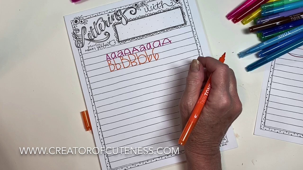12 Hour Art Party - Lettering and Doodling - YouTube
