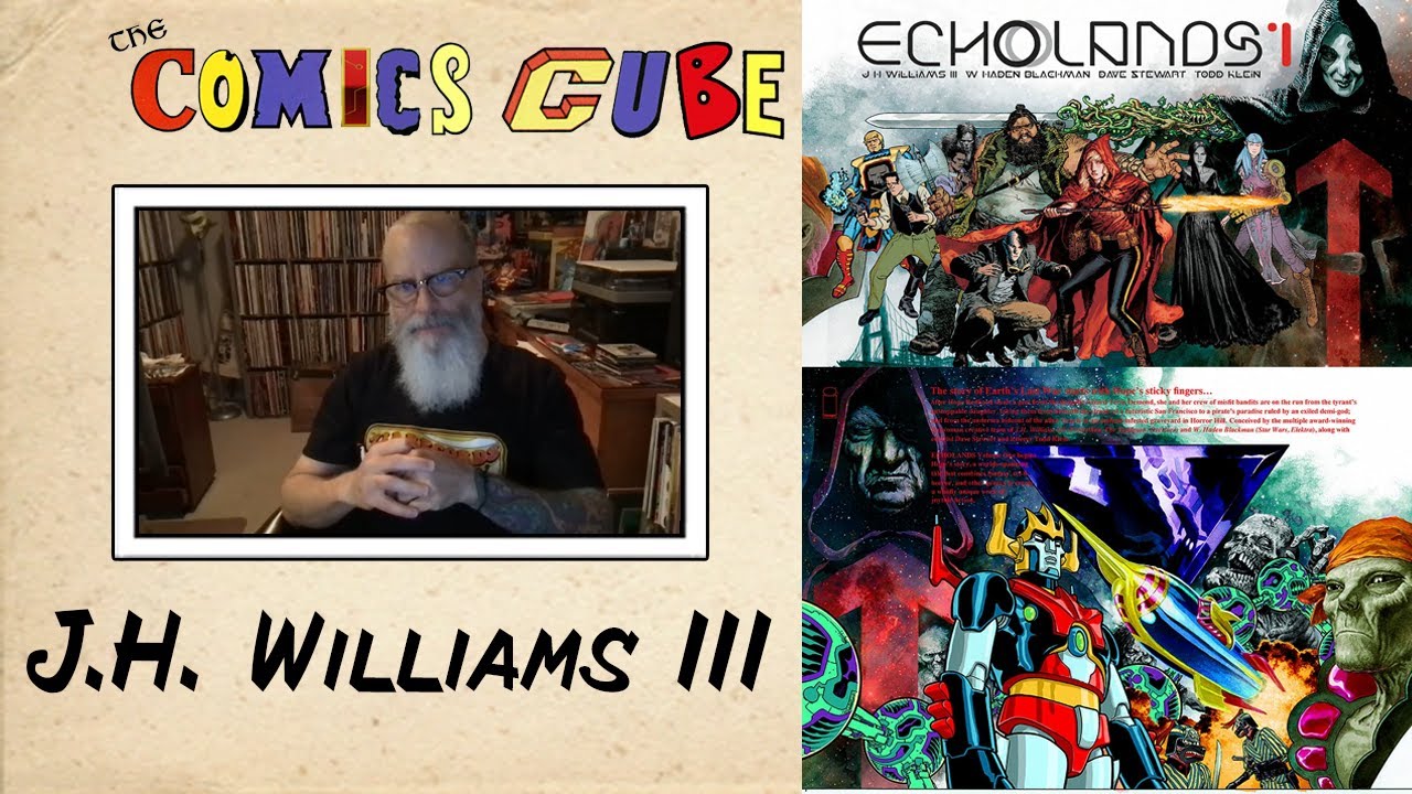 JH Williams III on Echolands Volume 1 Hardcover - YouTube