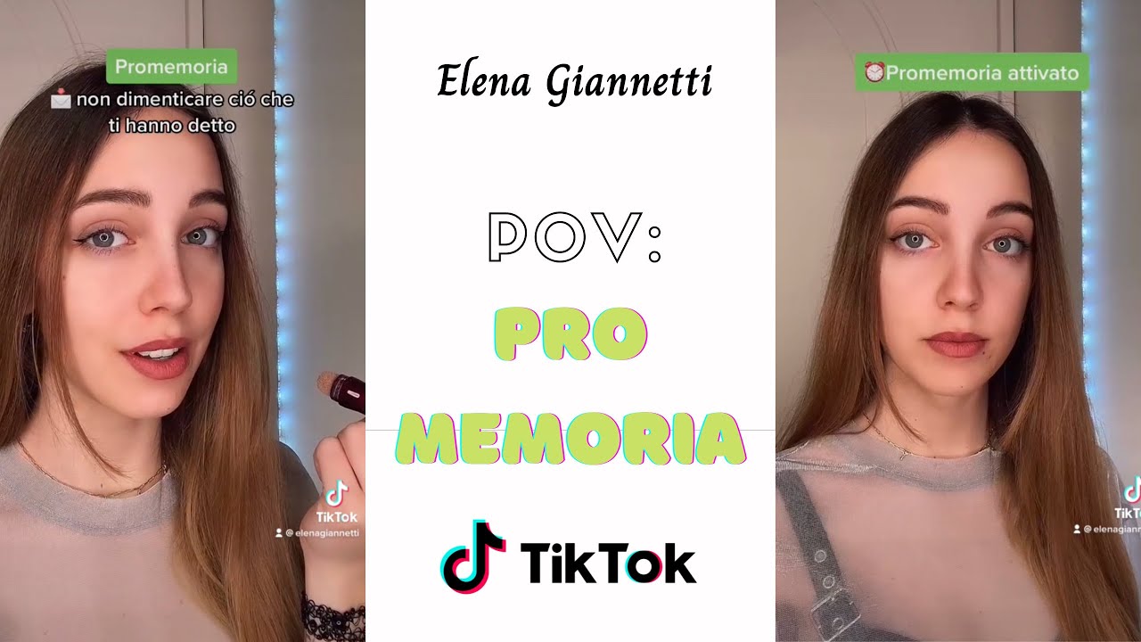 TikTok POV: PROMEMORIA - Elena Giannetti - YouTube