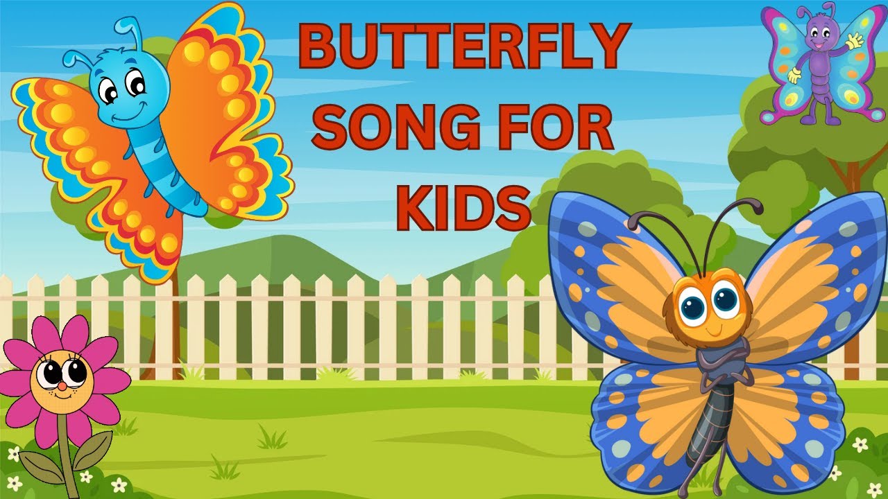 Butterfly | little butterfly song for children | KIDS MATION - YouTube