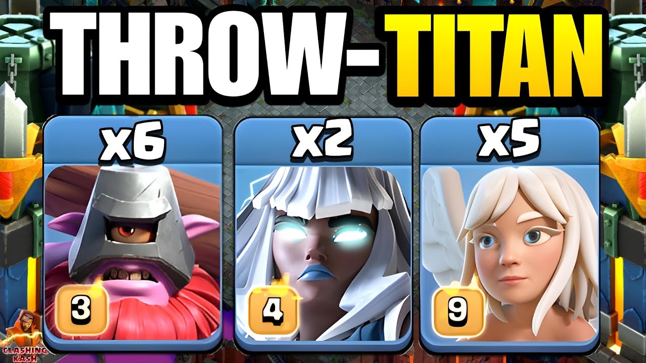 TITAN THROWER SMASH TH17 Attack Strategy with Army Link | Th17 Legend League Attack Strategy ...