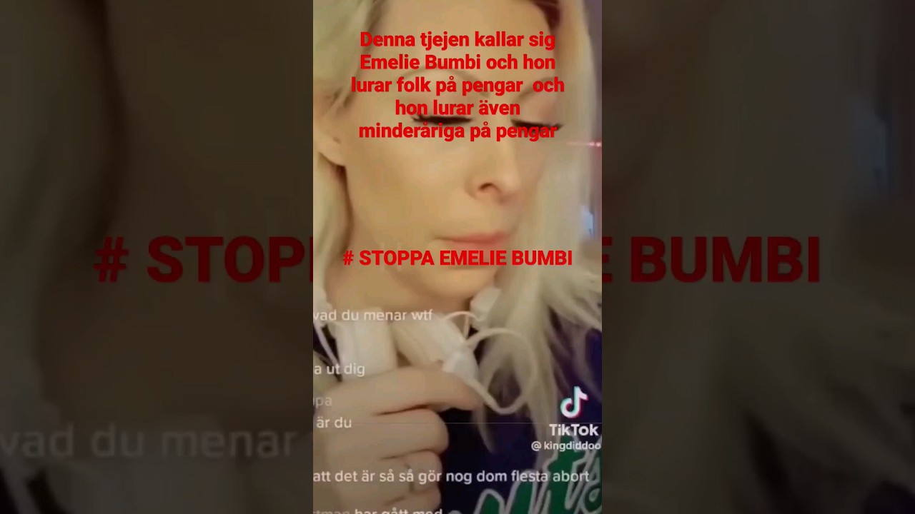 STOPPA EMELIE BUMBI ATT LURA FOLK PÅ PENGAR - YouTube
