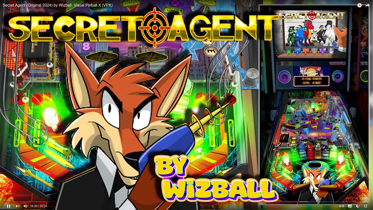 Secret Agent (Original 2024) by Wizball: Visual Pinball X (VPX) - YouTube