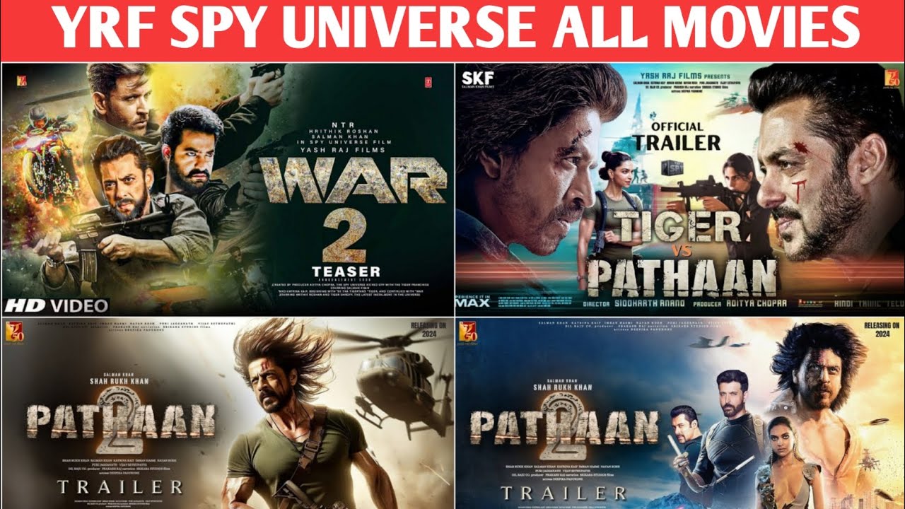 YRF SPY UNIVERSE MOVIES | SPY UNIVERSE MOVIES LIST | YRF MOVIES LIST ...