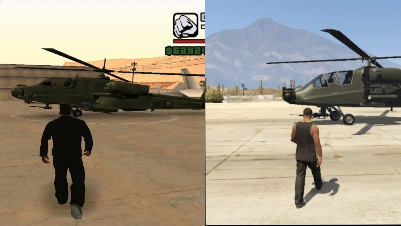 GTA SA VS GTA V - YouTube