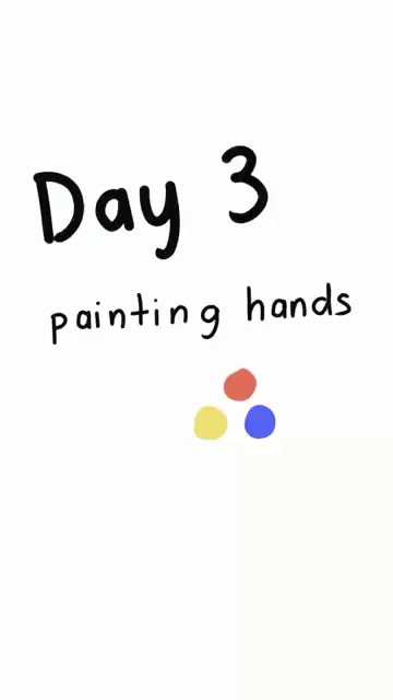 Day 3/7 of drawing better hands #artpractice #handpractice # ...