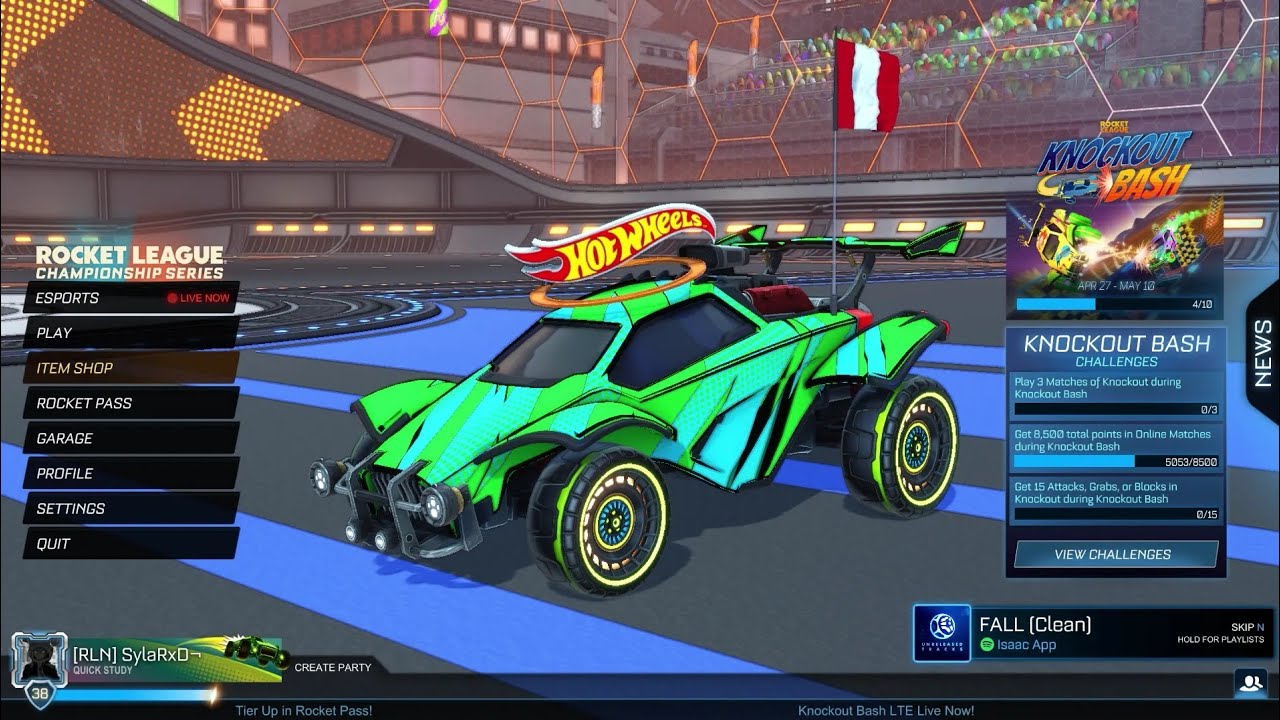 FALL (CLEAN) - ISAAC APP | MENU SONG | ROCKET LEAGUE - YouTube