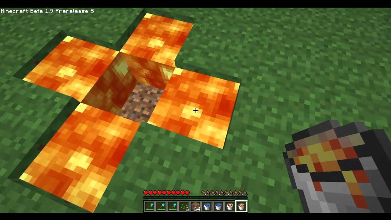 Minecraft poradniki - Nieskończone źródłó lawy i wody - YouTube