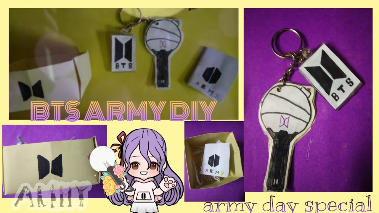 BTS 아미 DIY IDEAS(ARMY DAY SPECIAL) //bts diy #3 - YouTube