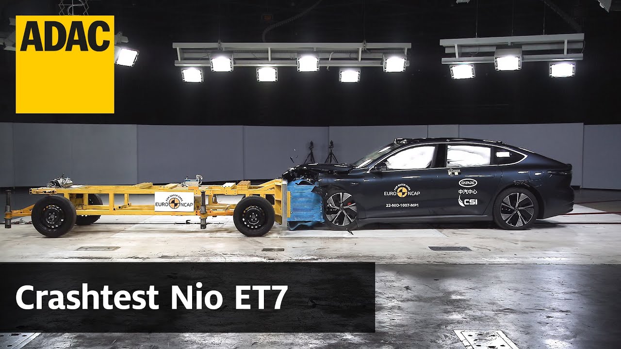 Nio eT7 im Crashtest | ADAC & Euro NCAP - YouTube