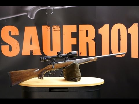 Sauer 101 bolt action hunting rifle at IWA 2013 Shooting Day - YouTube