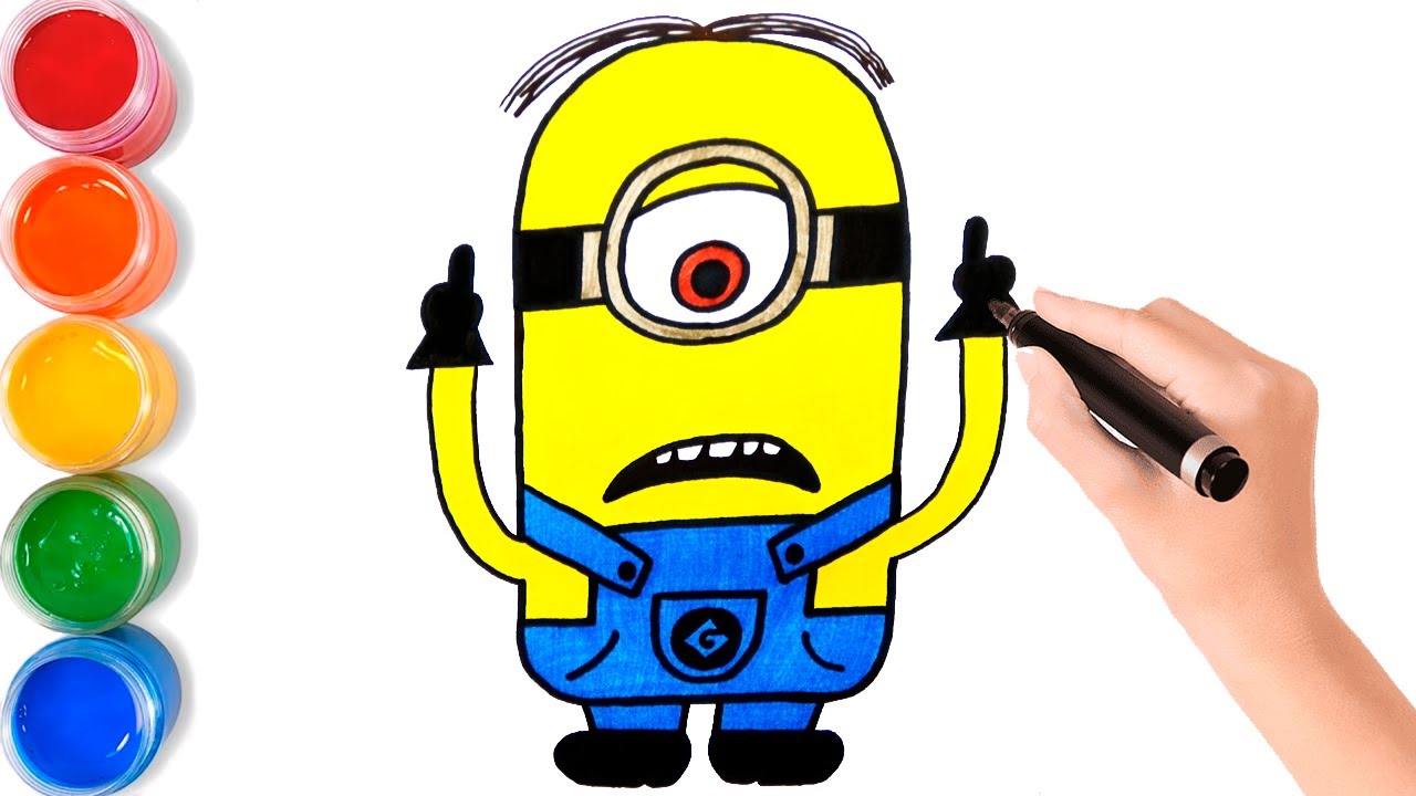 How To Draw A Minion - YouTube