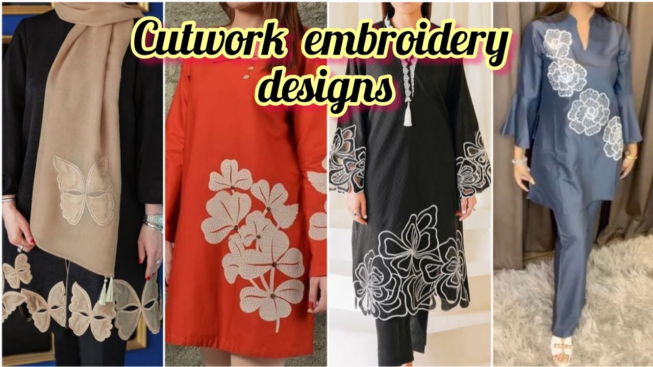 Different style of cutwork embroidery designs...cutwork embroidery suit ...