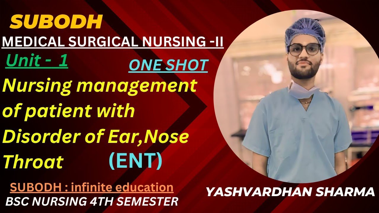 Unit-1 Nursing management of Patient with disorder of ENT Bscnursing ...