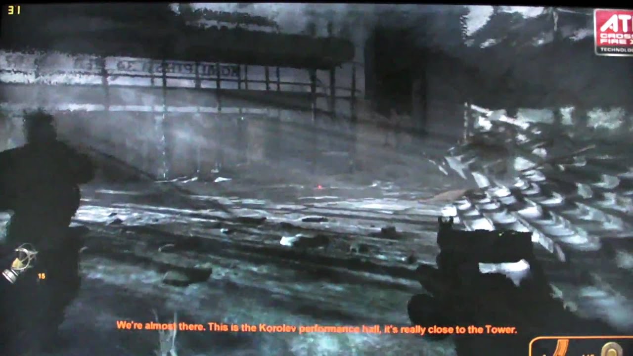 METRO 2033 1920X1080 DX11 VERY HIGH CROSSFIRE 2X ATI 5850 OC CORE i7 ...