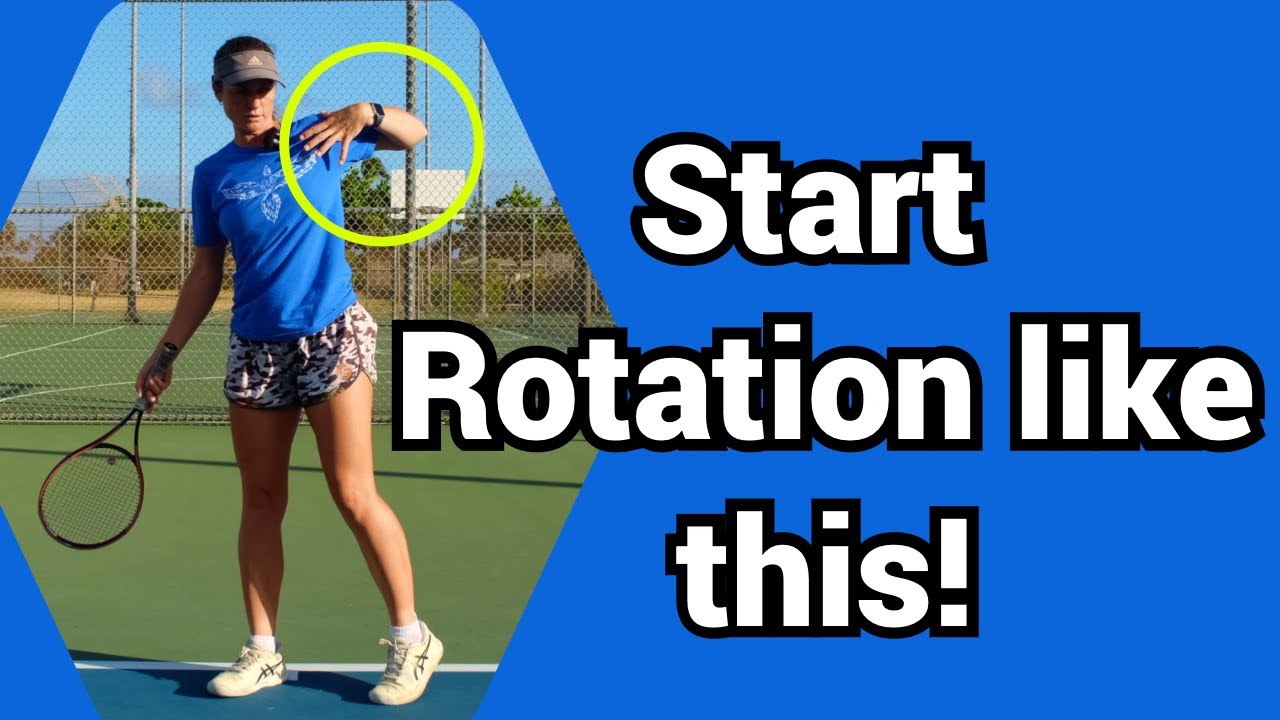 How to start shoulder rotation in tennis - YouTube