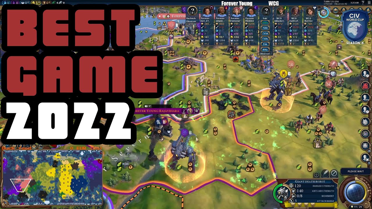 BEST GAME 2022 | Civilization 6 World Cup I Forever Young vs WCG - YouTube