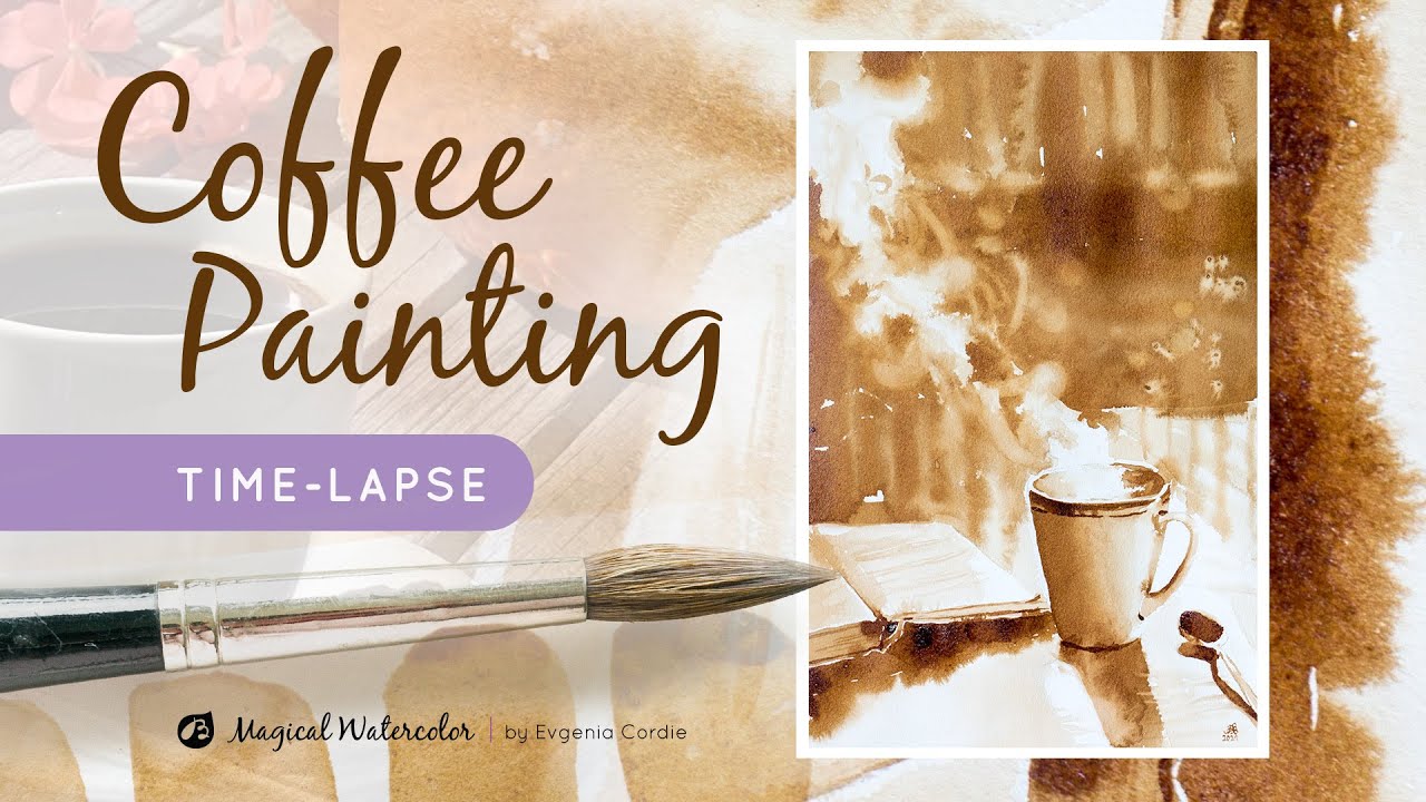 Painted with coffee - Time-lapse - YouTube