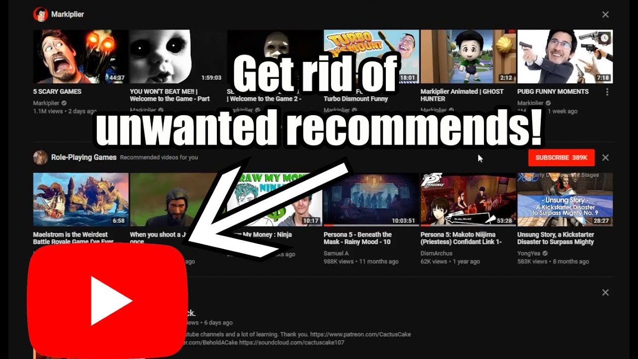 How To Get Rid of Bad YouTube Recommends! - YouTube