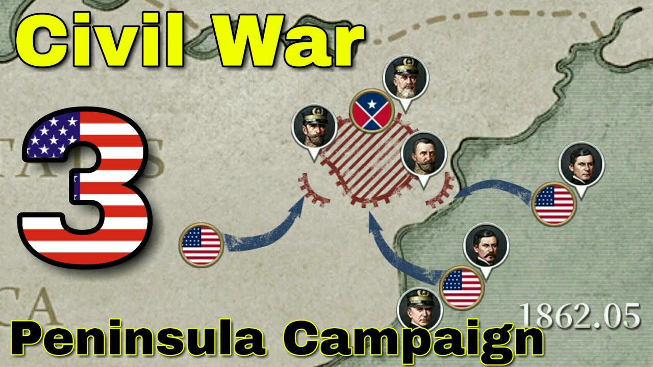 Peninsula Campaign. США - #3. European War 6: 1914. - YouTube