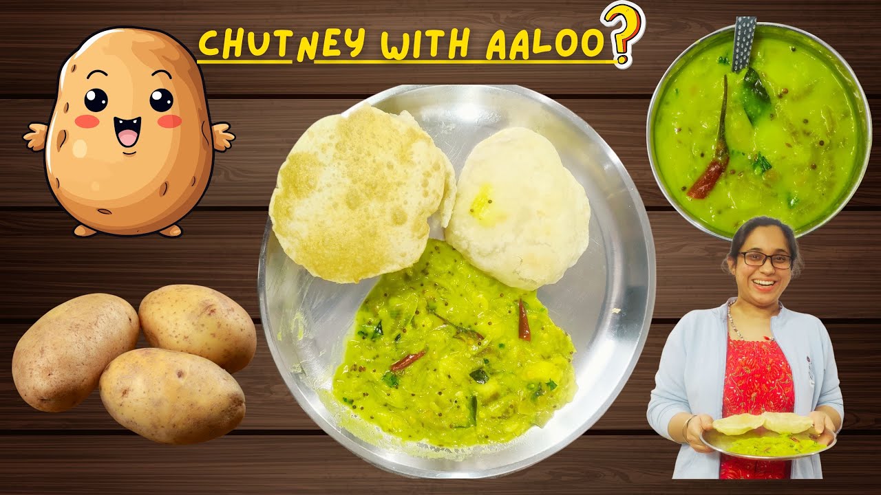Chutney with Aloo(potato)! Bombay Chetney with Poori: A Simple ...