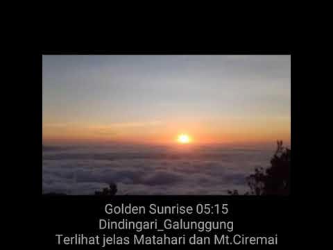 Golden sunrise di TASIKMALAYA puncak Dinding Ari GALUNGGUNG - YouTube