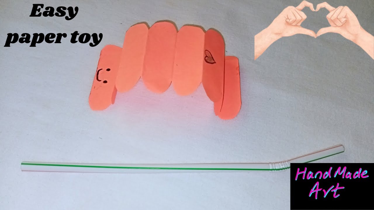How to make a Moving paper caterpillar - YouTube