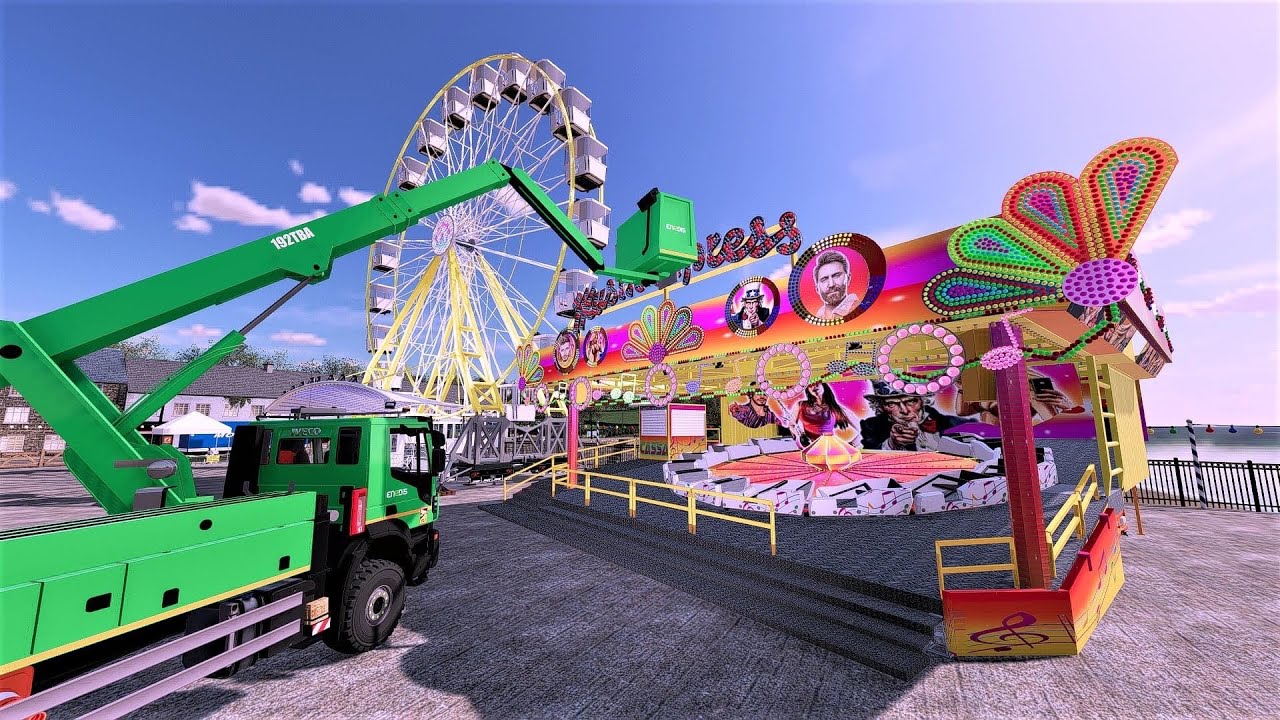 LS19 Kirmes im Aufbau Die letzten Plätze #ls19 #kirmes #mods - YouTube