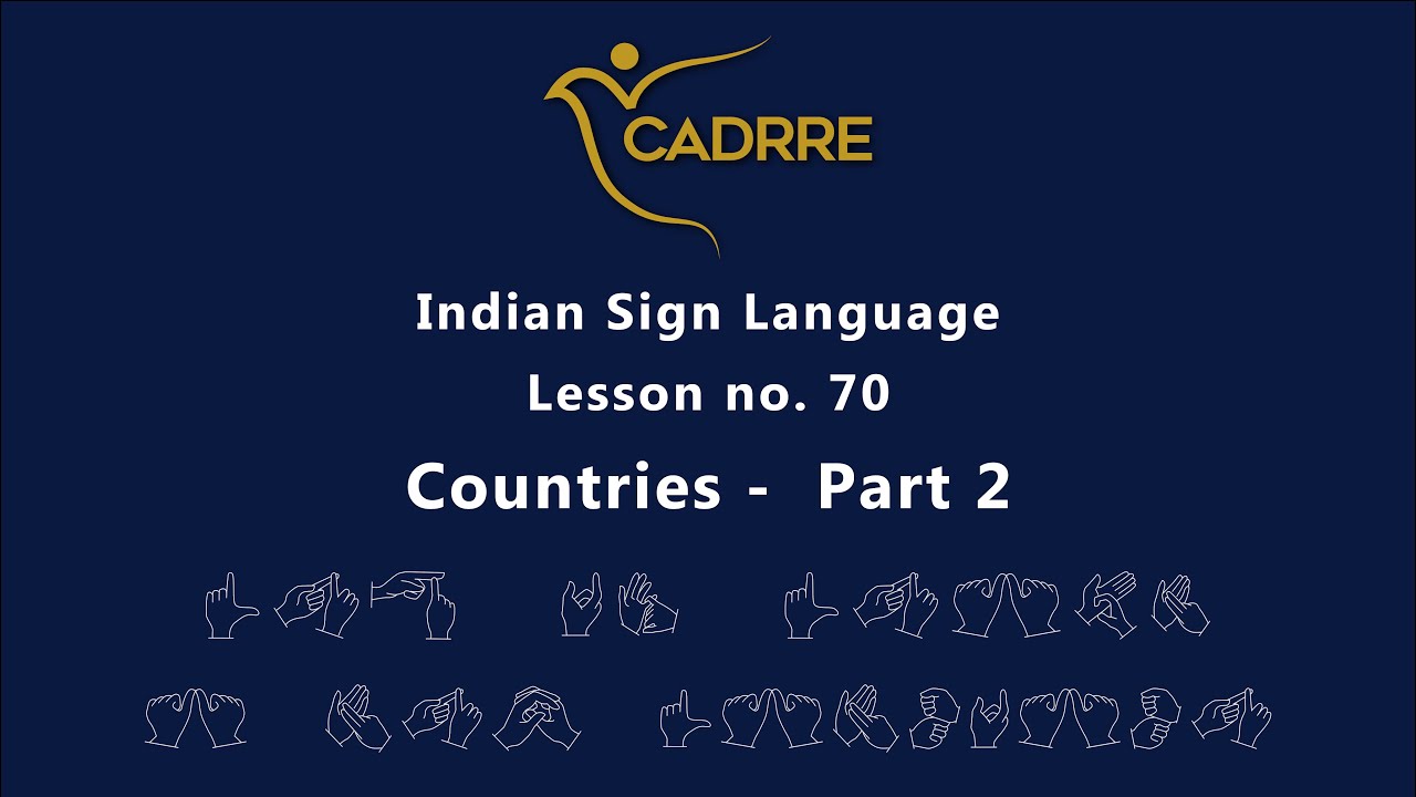 Countries in ISL | Learn How to Sign Countries in Indian Sign Language ...