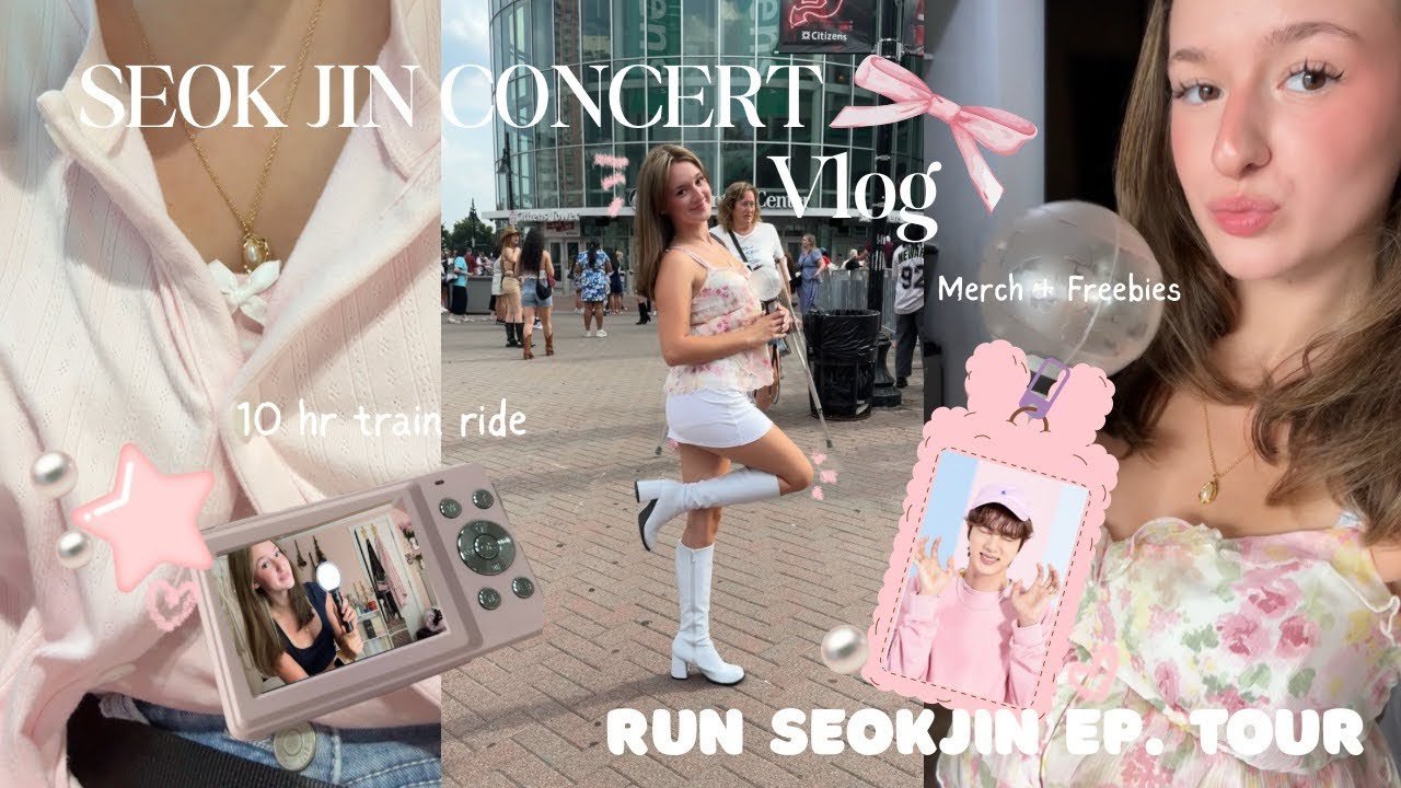 RUN SEOK JIN CONCERT VLOG | DAY 1 Newark, train ride, merch, recap 💜 ...