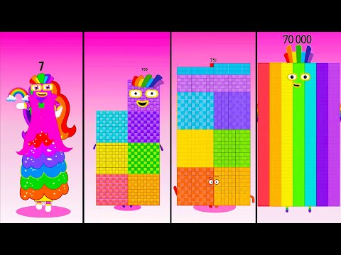 Sprunki OC ALL Numberblocks 07 - 70 000 | Compilation Incredibox #sprunki #numberblock