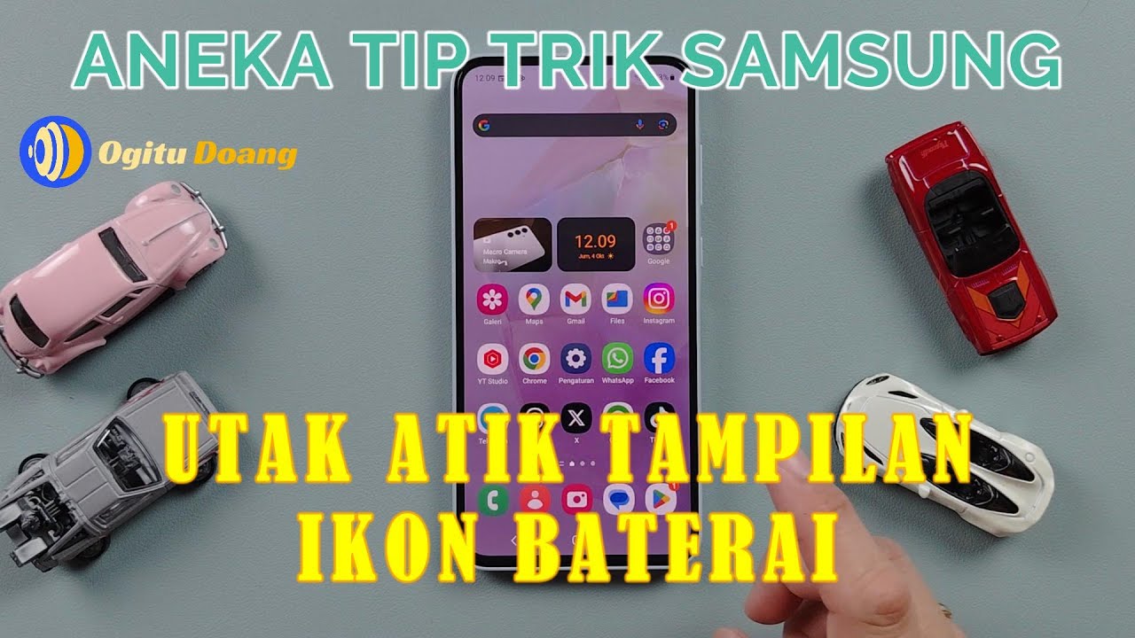 Utak Atik Tampilan Ikon Baterai Samsung - YouTube