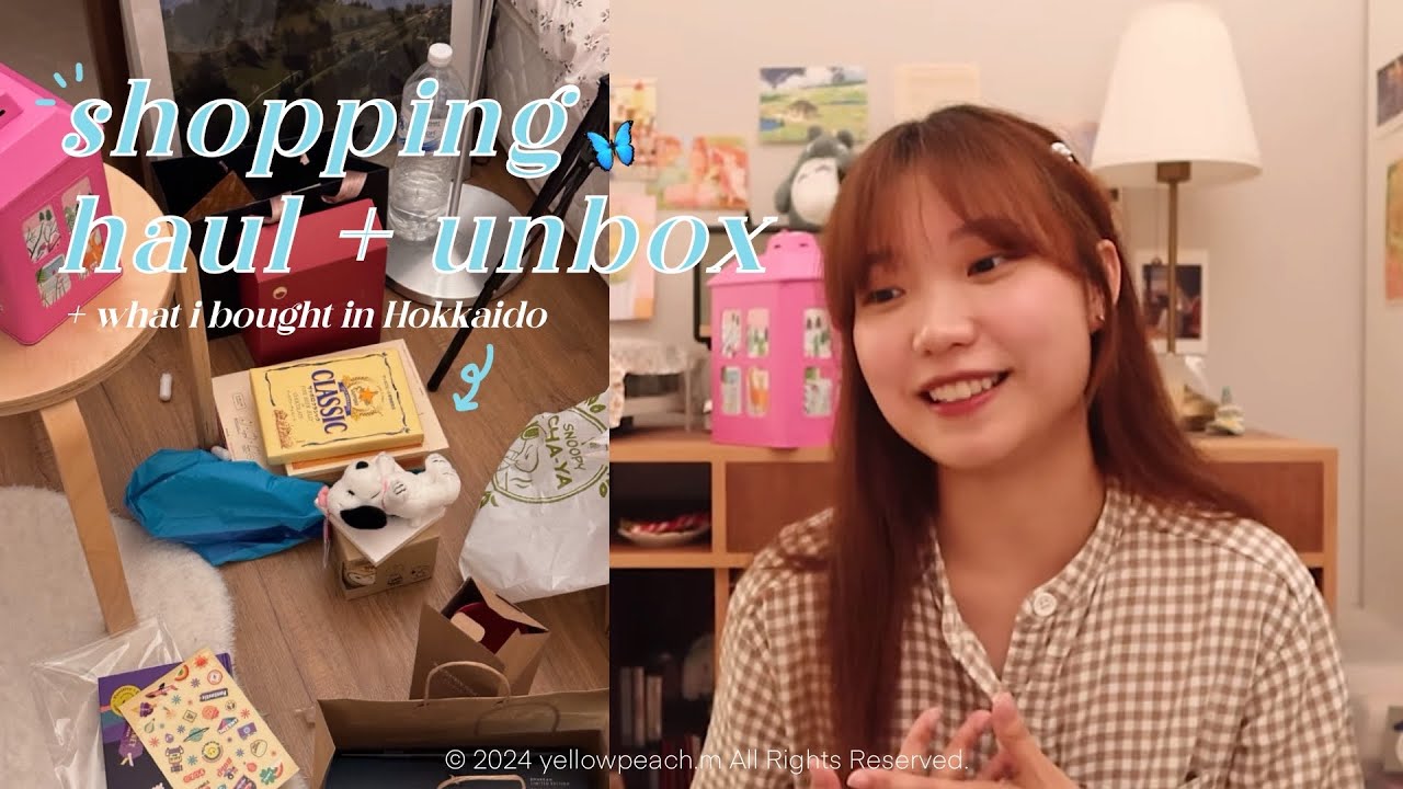 shopping HAUL🩵: เปิดกล่องช็อปปิ้งรับปีใหม่ + ของที่ซื้อจากทริปฮอกไกโด | yellowpeach.m - YouTube