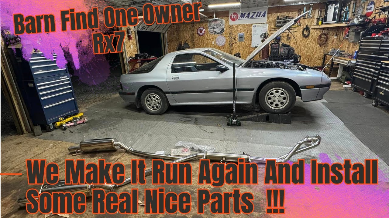 Barn Find mazda Rx7 Getting It Running and installing A racing beat ...