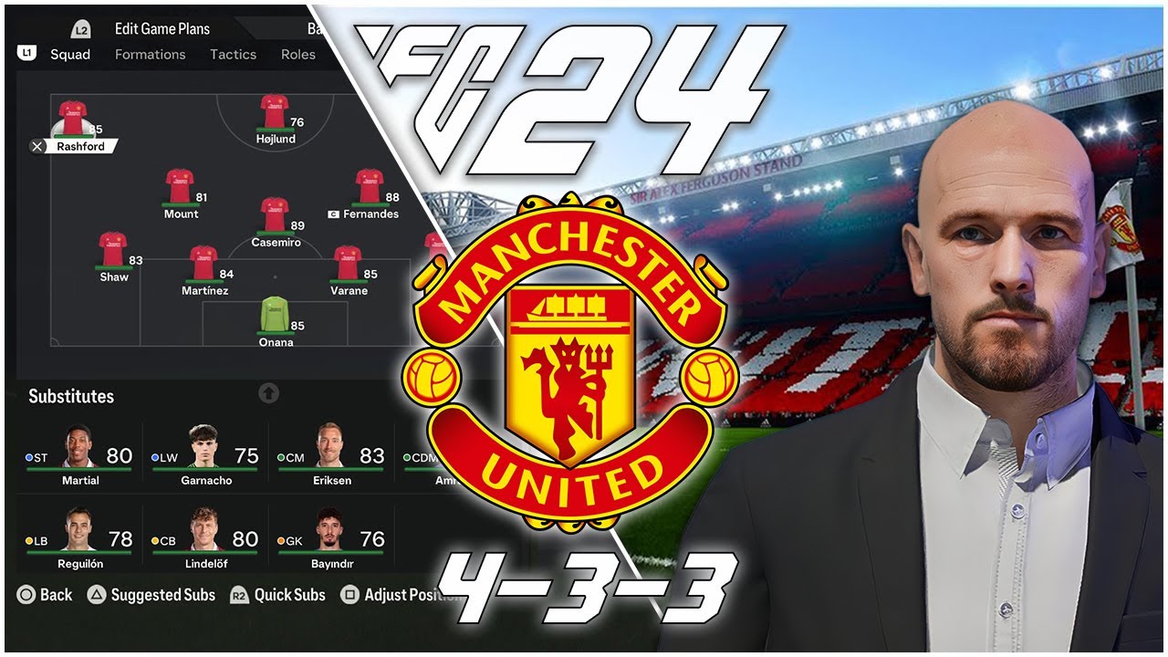 Replicate The Manchester United 4-3-3 Tactics Under Erik Ten Hag | EA ...