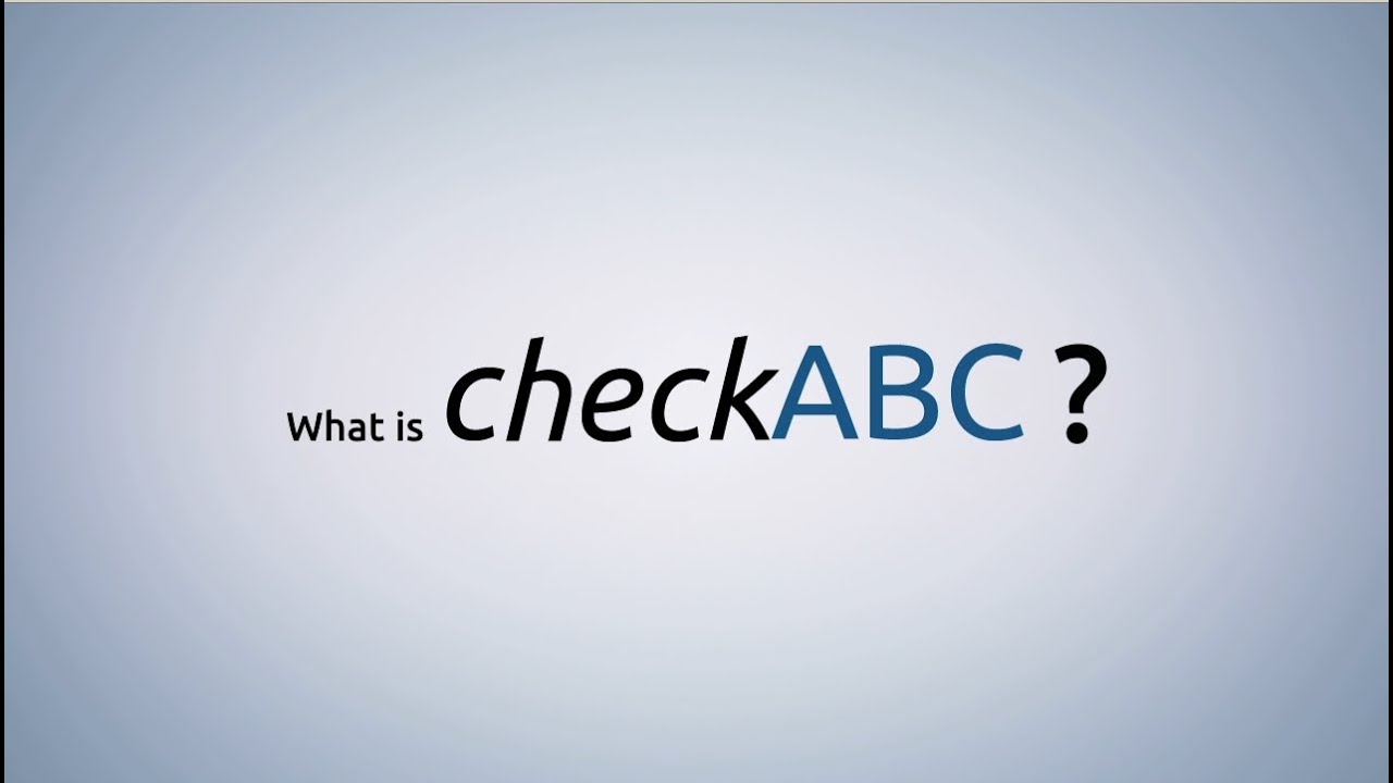 What is checkABC? - YouTube