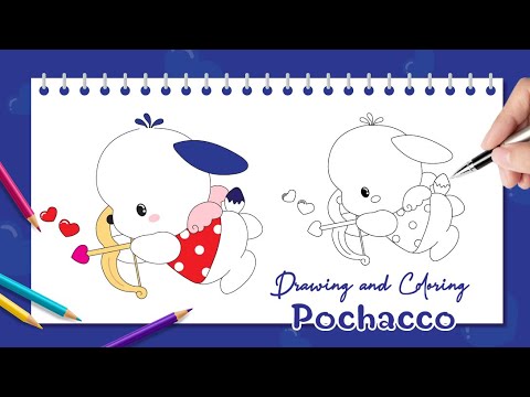 How to Draw Cute Pochacco Easy | Valentine's drawing and coloring ...